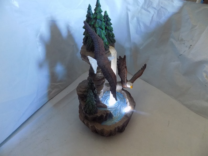 Lighted Eagle Waterfall - Etsy