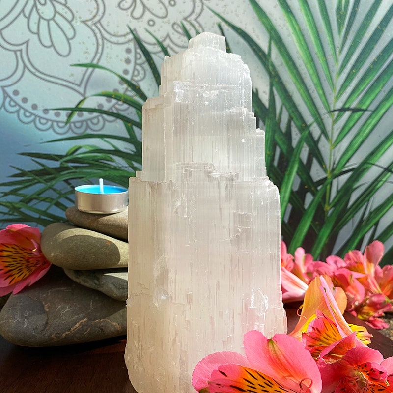 Selenite Lamp - Etsy