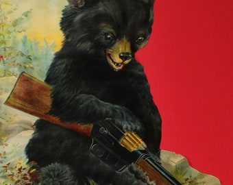 Vintage Remington Wolf Ad Reproduction Framing Print - Etsy