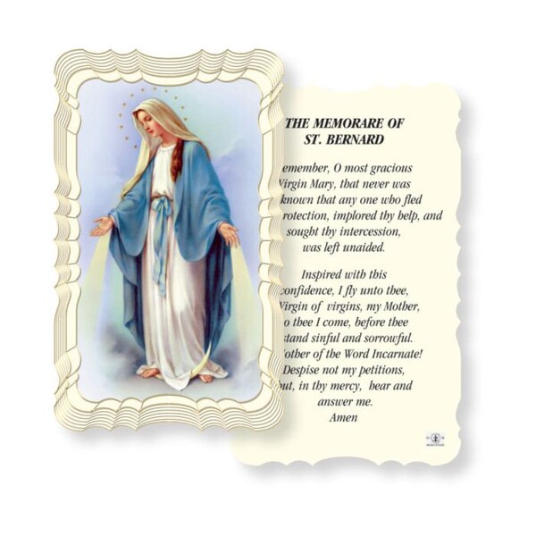 Memorare Holy Card - Etsy