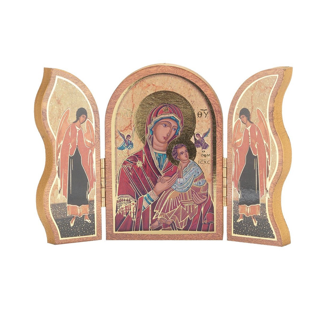 Our Lady of Passion Standing Triptych Catholic Gifts - Etsy