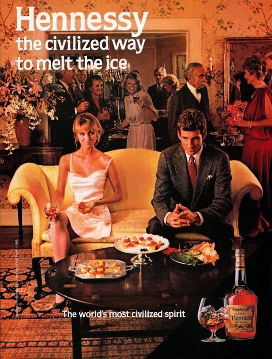 Vintage Hennessy Cognac Reproduction Framing Print Vintage Advertising ...