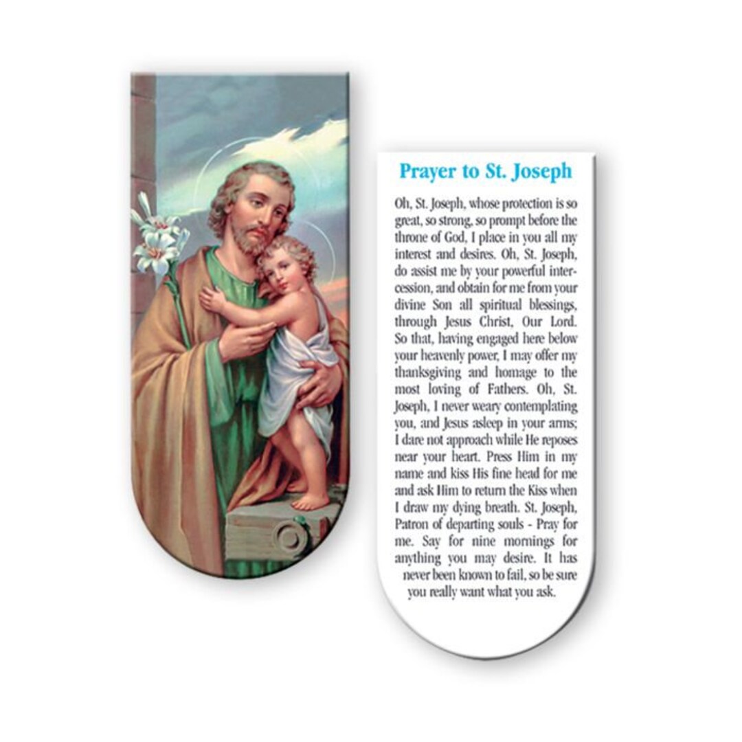 Saint Joseph Magnetic Bookmark Set of 10 Church Class Gifts - Etsy