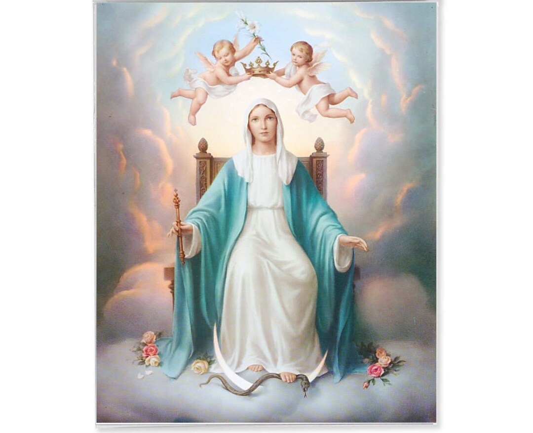 Queen of Heaven Framing Print Religious Gifts Catholic Wall Decor - Etsy