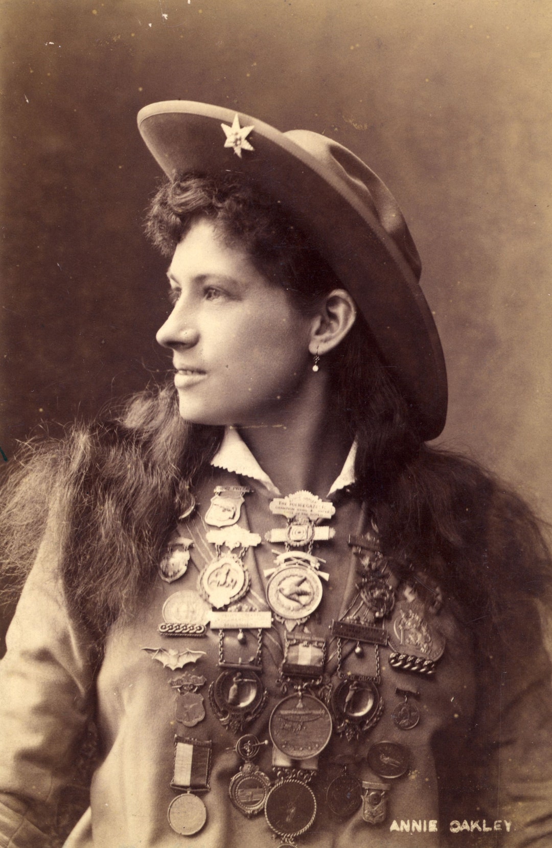 Historical Annie Oakley Photo Poster Framing Print Western Decor New - Etsy