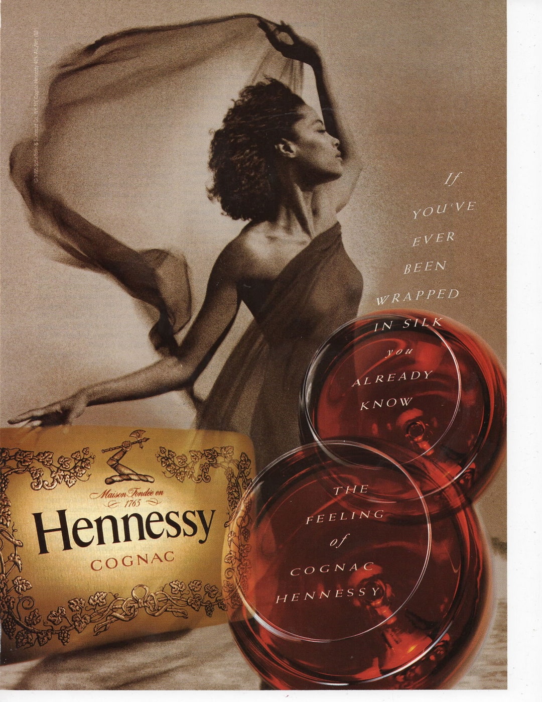 Vintage Hennessy Cognac Reproduction Framing Print Vintage Advertising ...