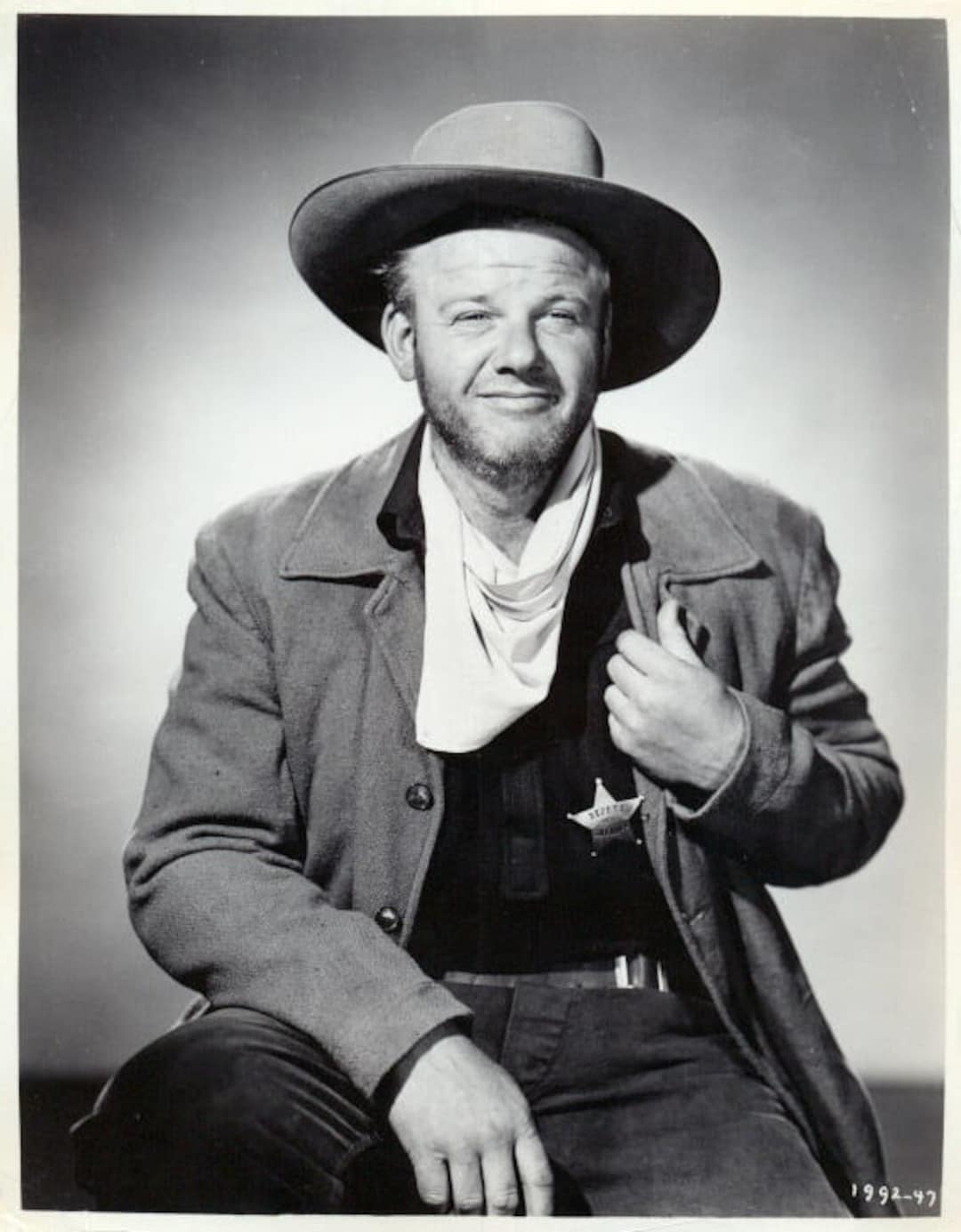 Western Alan Hale Jr Studio Photo Framing Print Vintage Western Decor ...