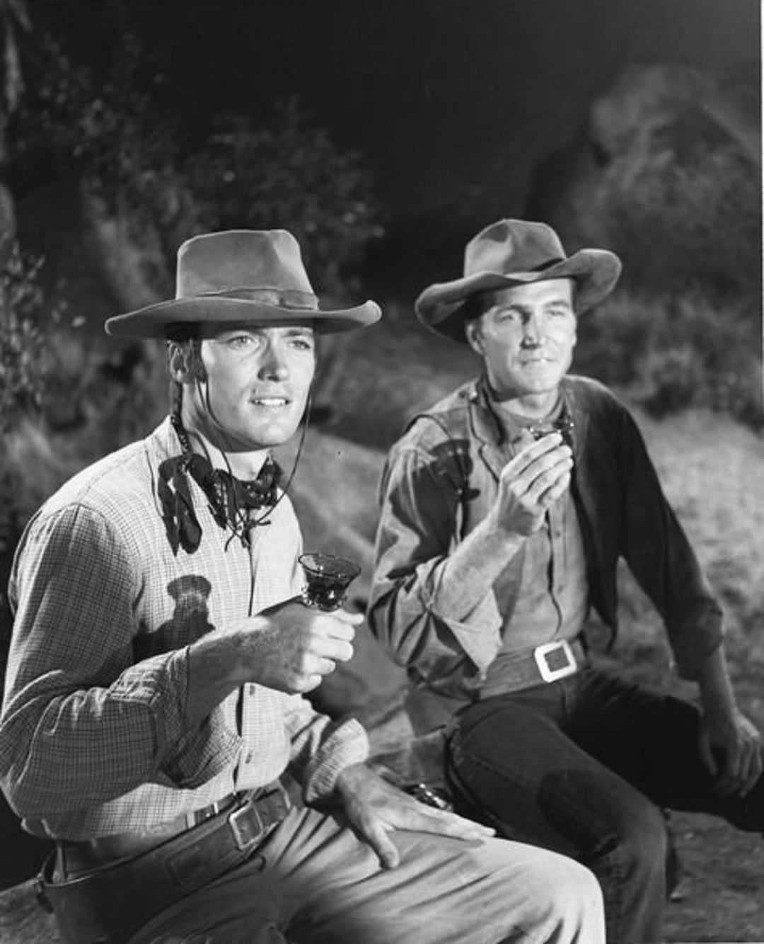 Western Rawhide Clint Eastwood Framing Print Vintage TV Poster Wall ...