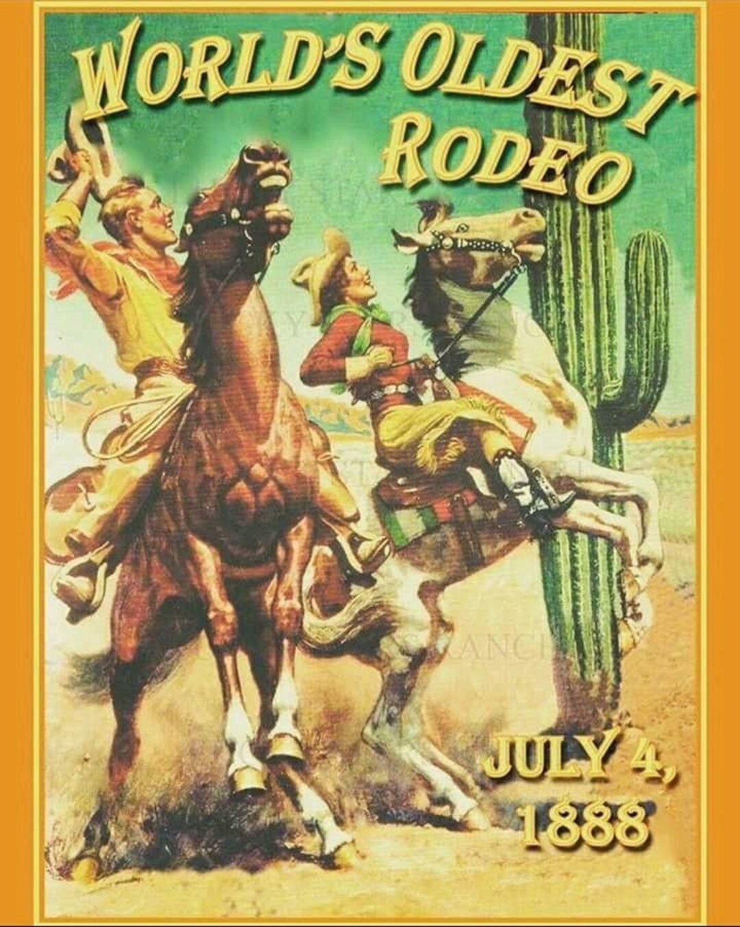 Western Rodeo Vintage Reproduction Framing Print Western Decor New - Etsy