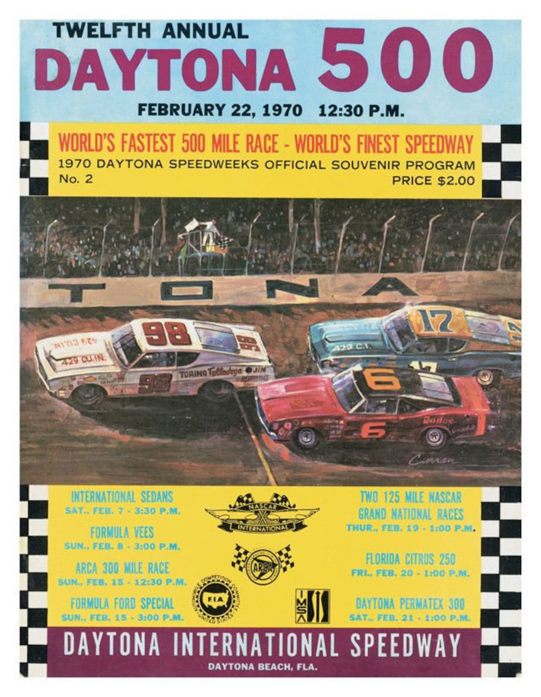 Vintage Nascar Racing Ad Reproduction Poster Framing Print Advertising ...