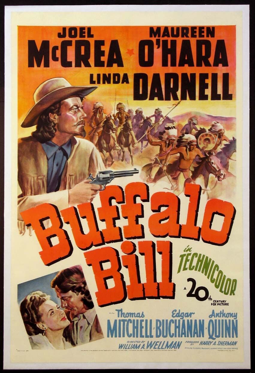 Joel Mccrea Buffalo Bill Movie Poster Framing Print Vintage Western Decor New - Etsy