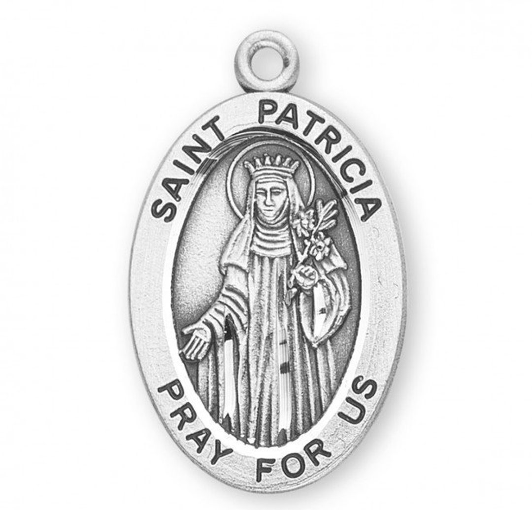 Patron Saint Patricia Sterling Silver Medal Catholic Gifts - Etsy