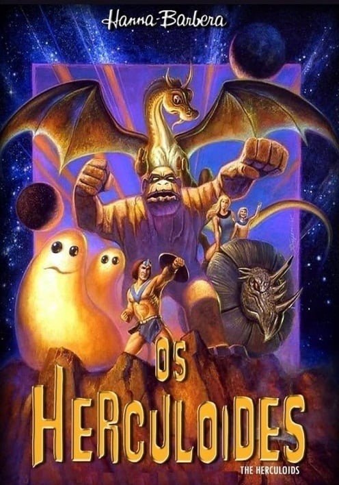 Los herculoides dibujos animados arte enmarcado impresión cartel ...