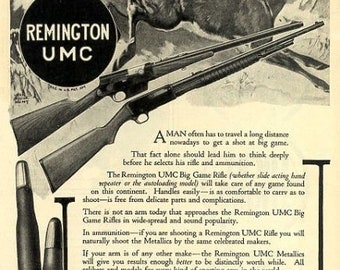 Vintage Remington Wolf Ad Reproduction Framing Print - Etsy