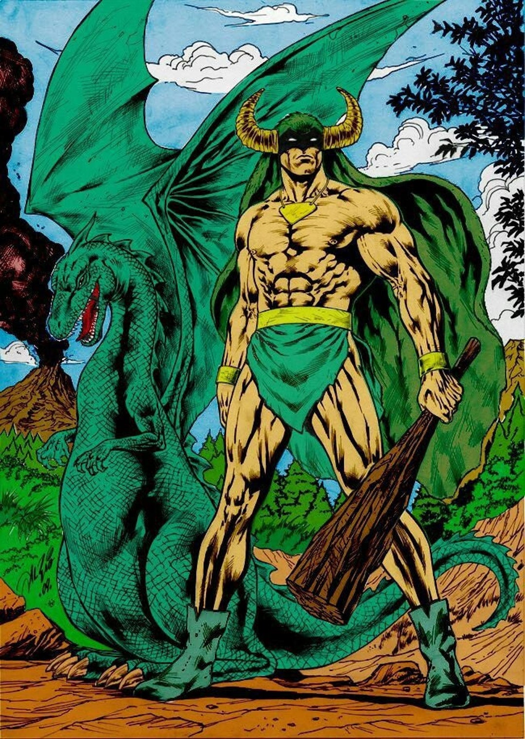 The Mighty Mightor Cartoon Art Framing Print Poster Vintage Wall Decor ...