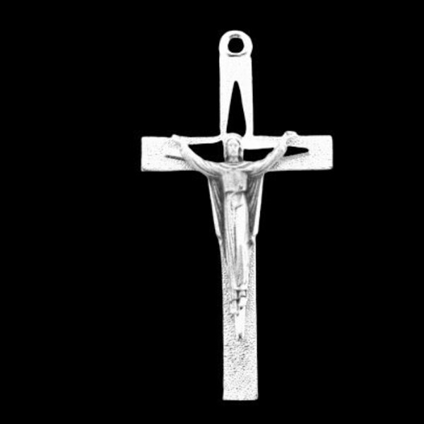 Silver Crucifix - Etsy