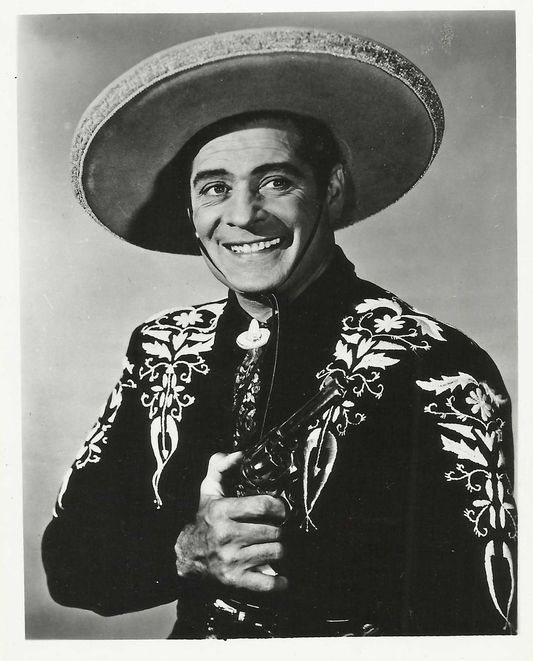 Western Cisco Kid Pancho Studio Photo Framing Print Vintage Western ...