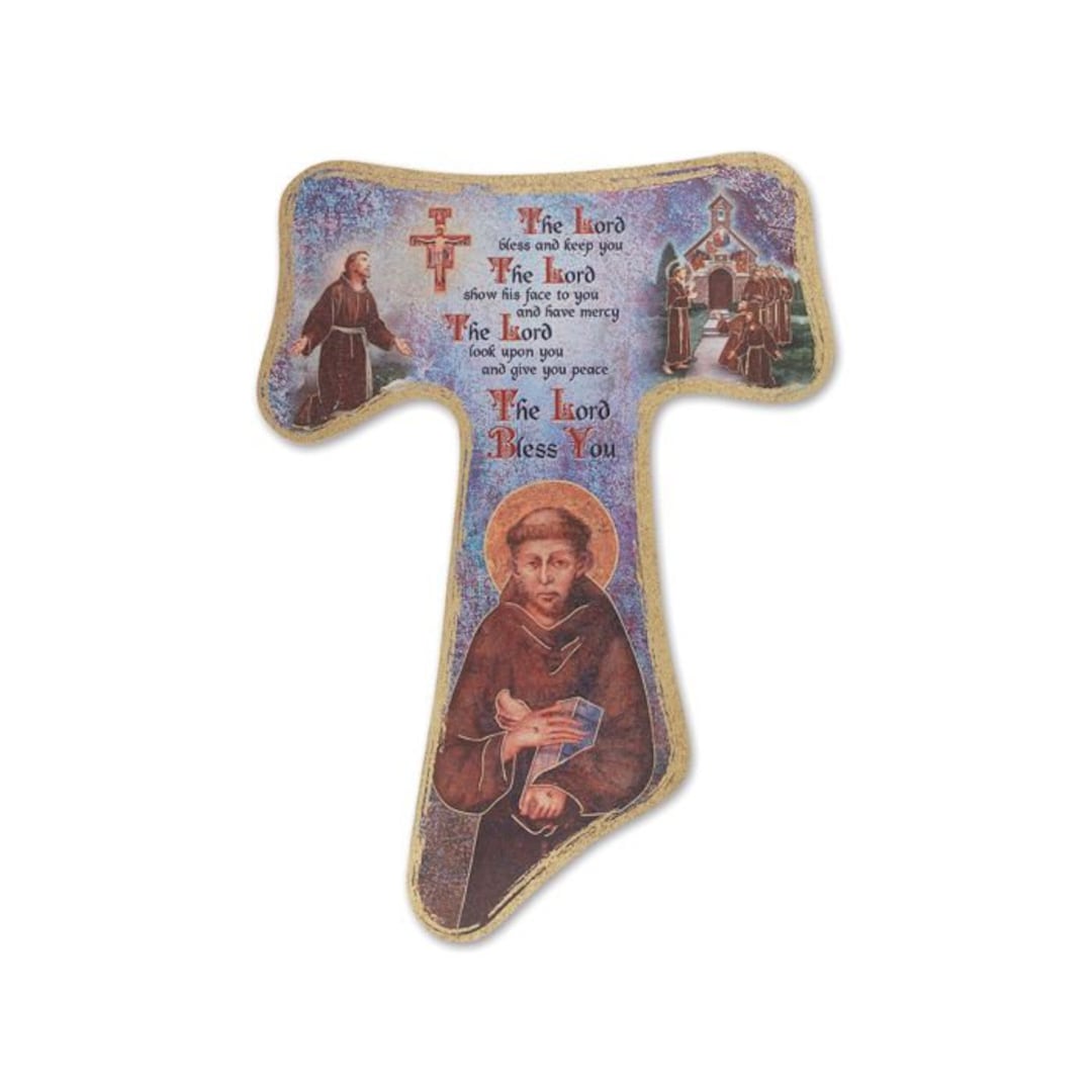 Catholic Tau Cross Wood Franciscan Images and Blessing 14 New - Etsy