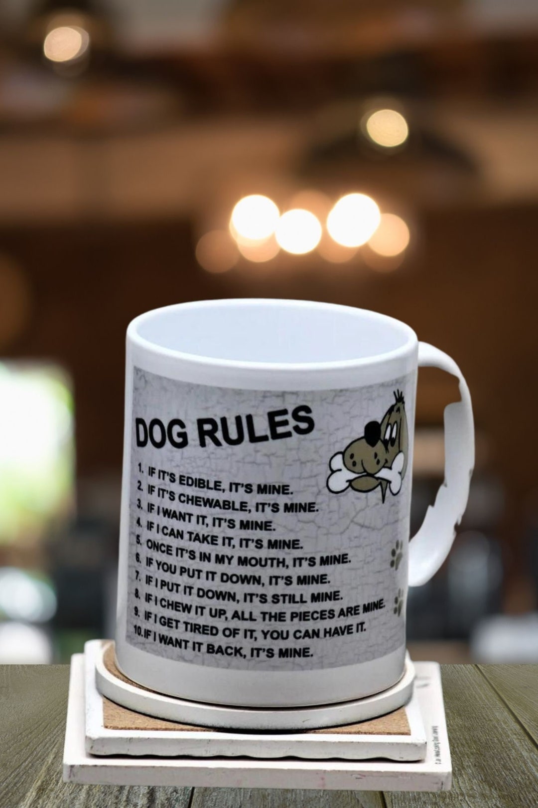 Dog Rules Coffee Mug Pets Puppies Dog Owner Great Gift - Etsy