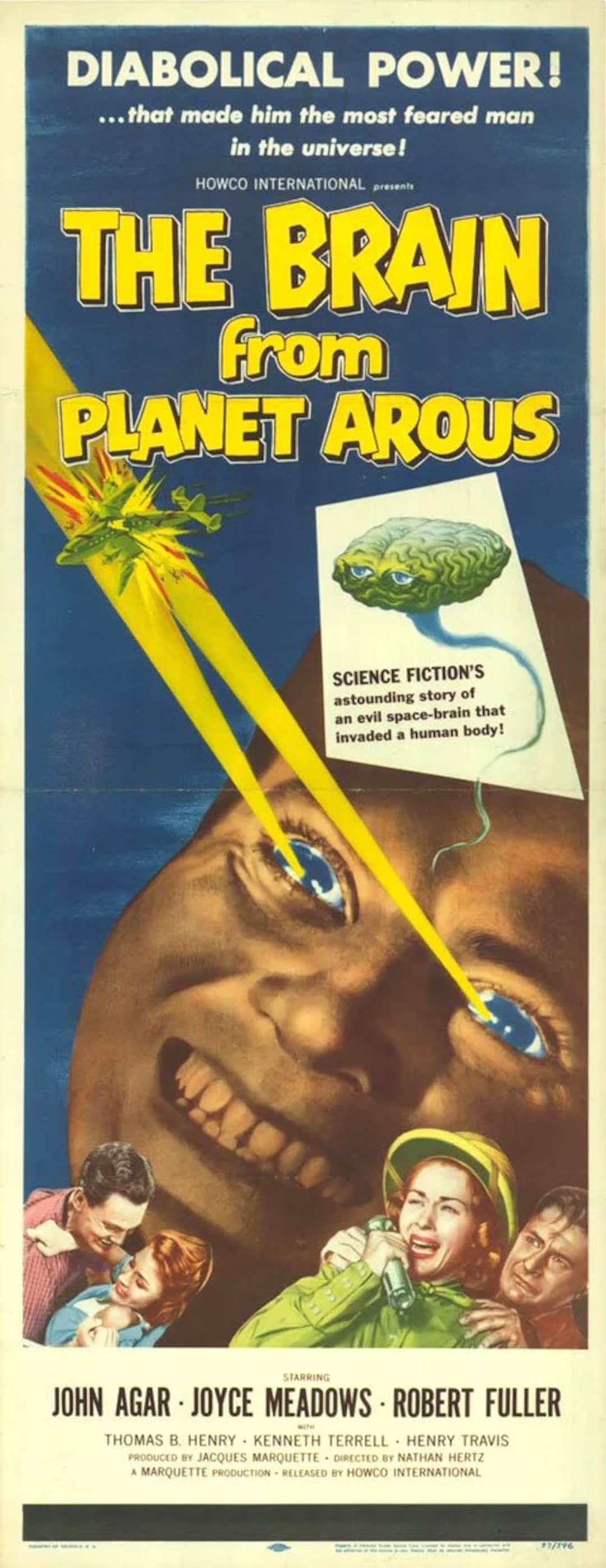 Sci Fi Brain From Planet Arous John Agar Movie Framing Print Poster ...
