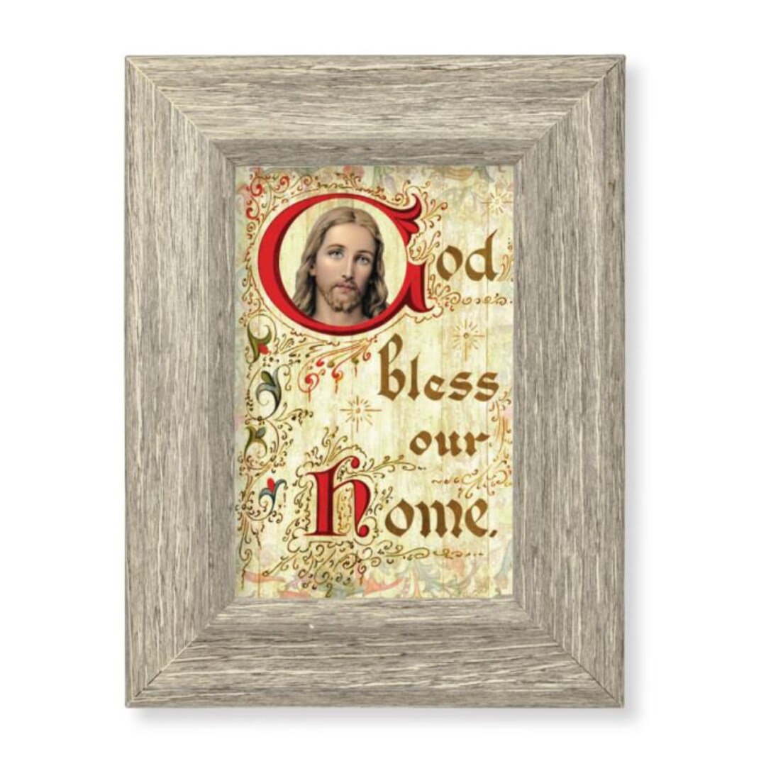 Jesus Home Blessing Plaque in 6-1/2 X 8-1/2 Frame - Etsy