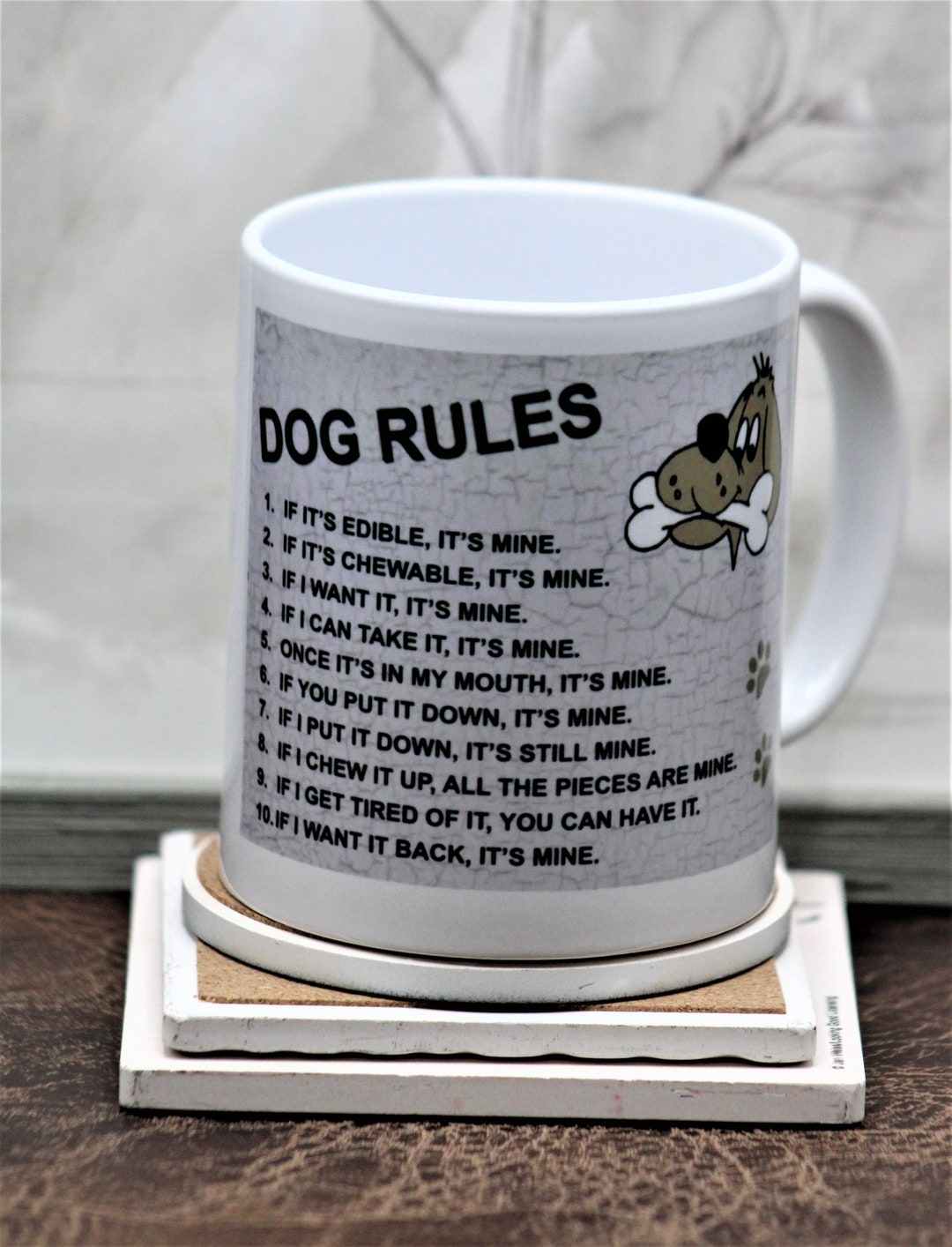 Dog Rules Coffee Mug Pets Puppies Dog Owner Great Gift - Etsy