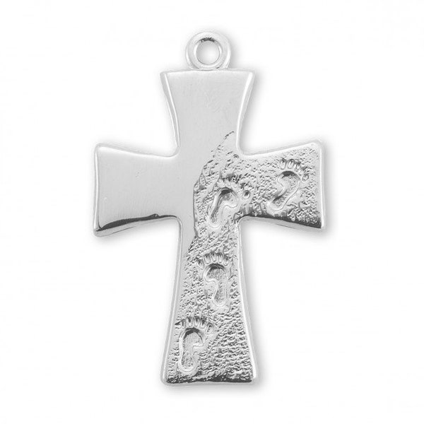 Footprints Cross - Etsy