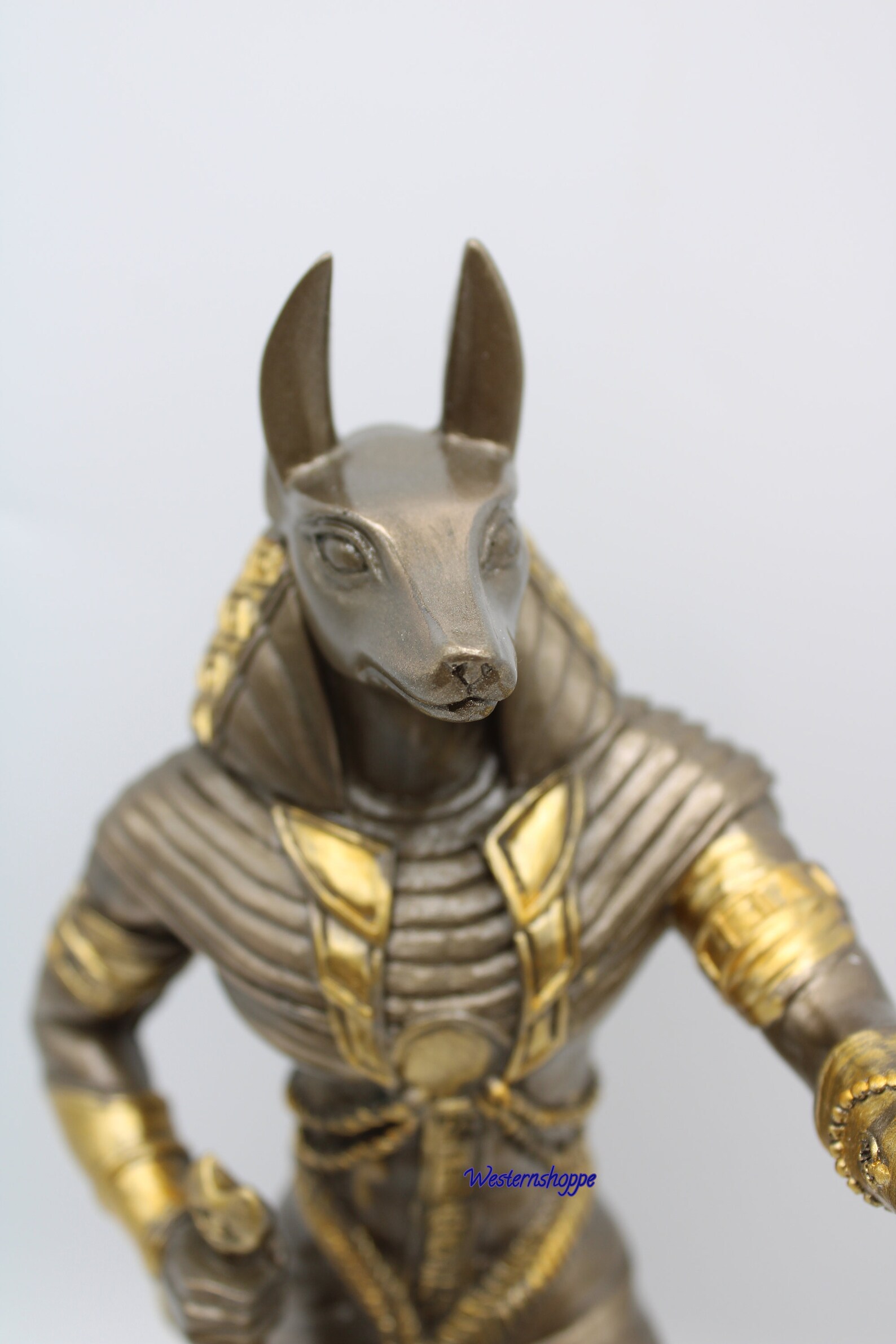 Egyptian jackal Anubis with Scales of Justice Statue Bronze | Etsy