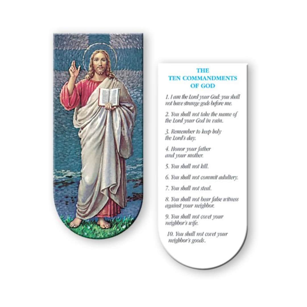 Ten Commandments Magnetic Bookmark Set of 10 Church Class Gifts - Etsy
