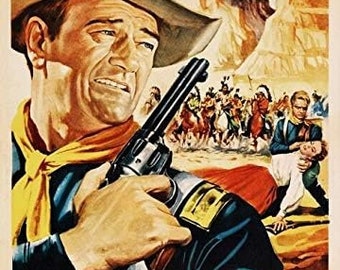 John Wayne Studio Movie Photo Framing Print Vintage Western Decor New ...