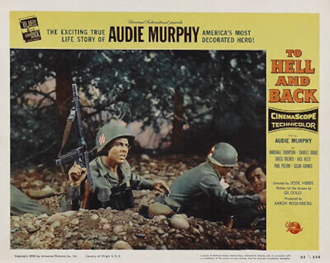 Audie Murphy to Hell and Back Movie Framing Print Vintage - Etsy
