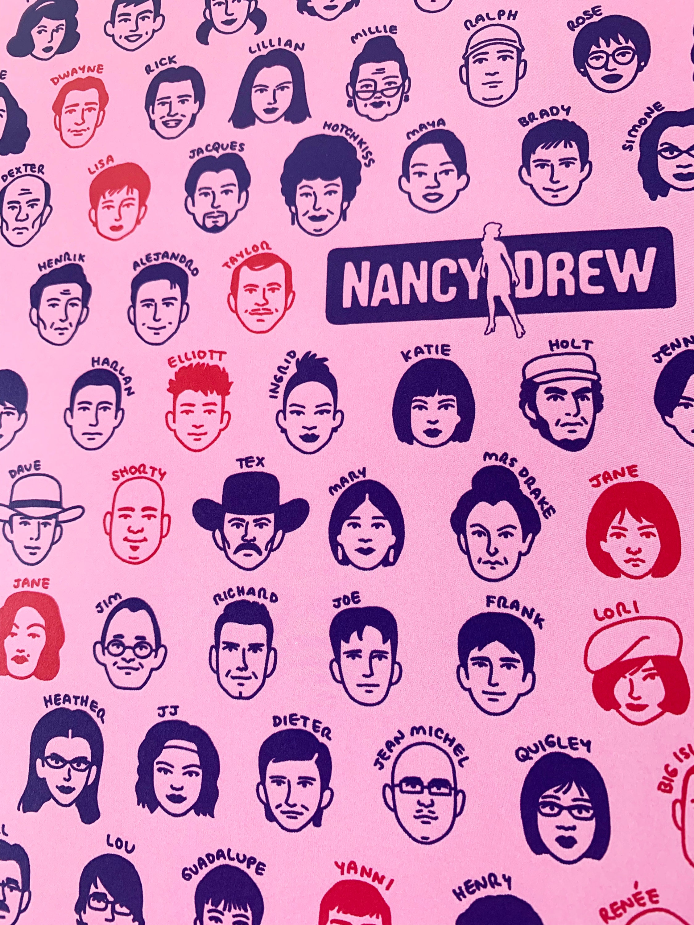 Nancy Drew Character Poster - Etsy