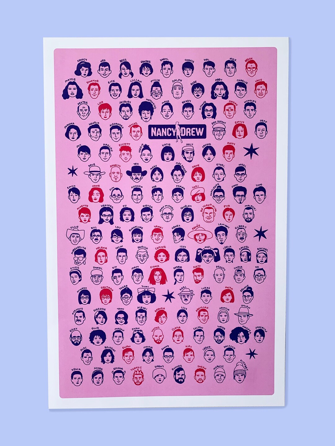Nancy Drew Character Poster - Etsy