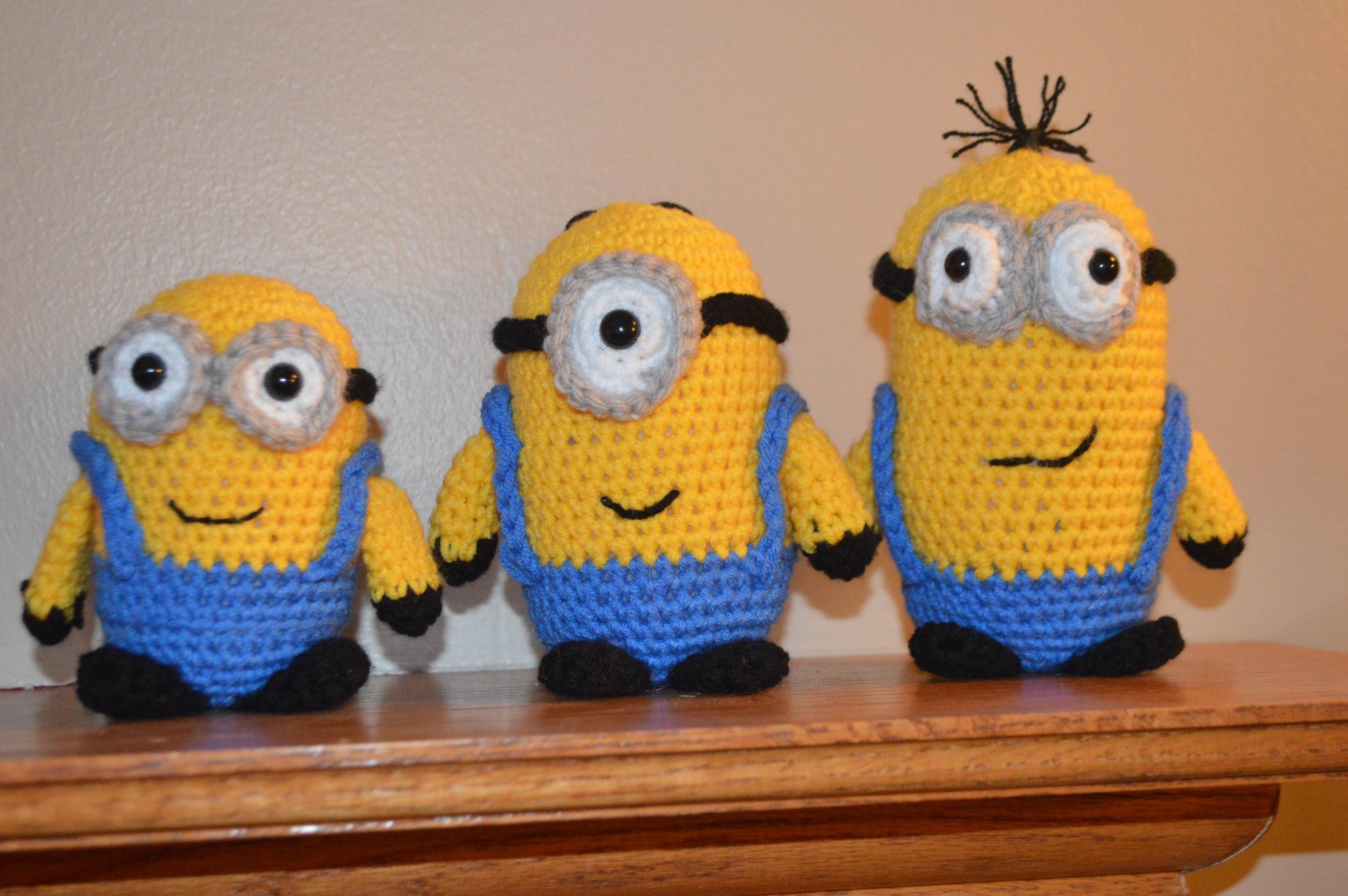 Mini Minions Crochet Pattern - Minions, Bob, Kevin, Stuart - Etsy