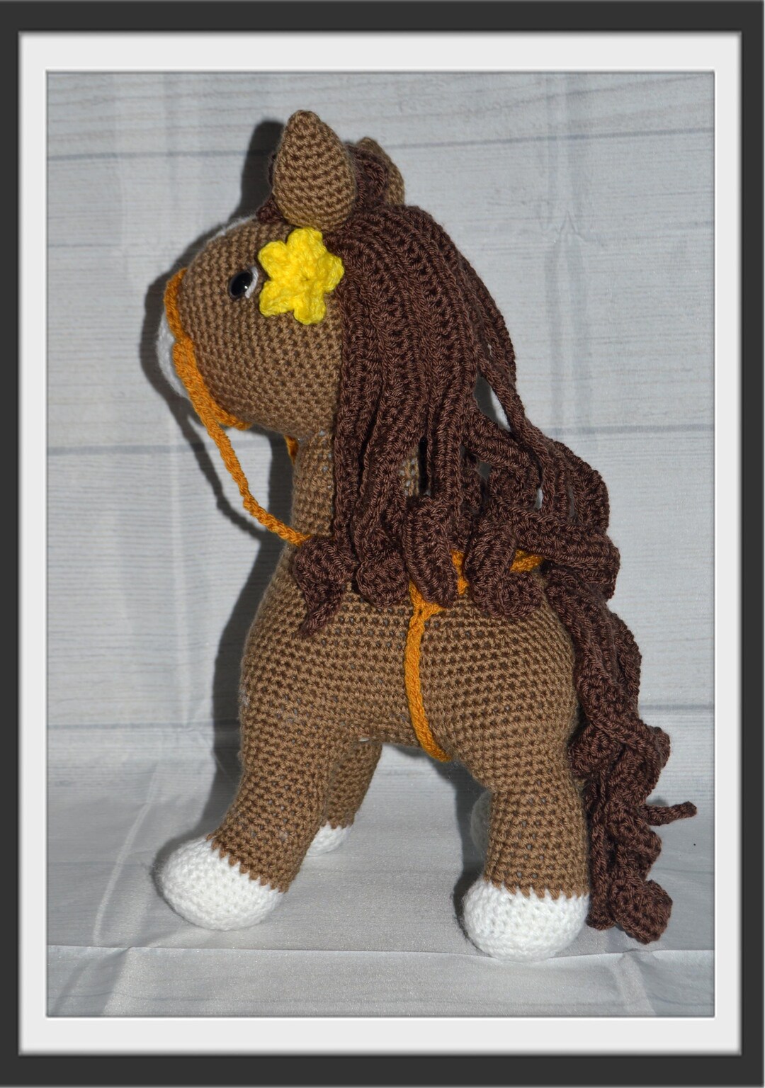 Crocheted Horse, Horse With Saddle, Stuffed Horse - Etsy