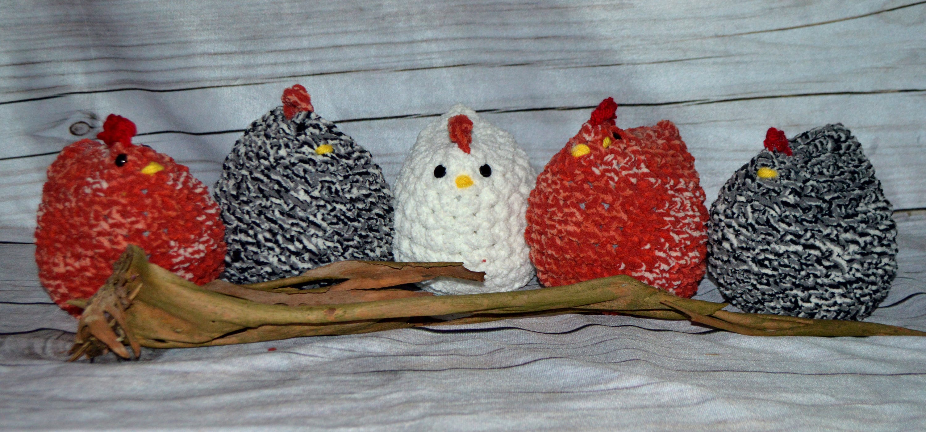 Crocheted Chickens, Chickens and More Chickens - Farm Animal, Stuffed ...