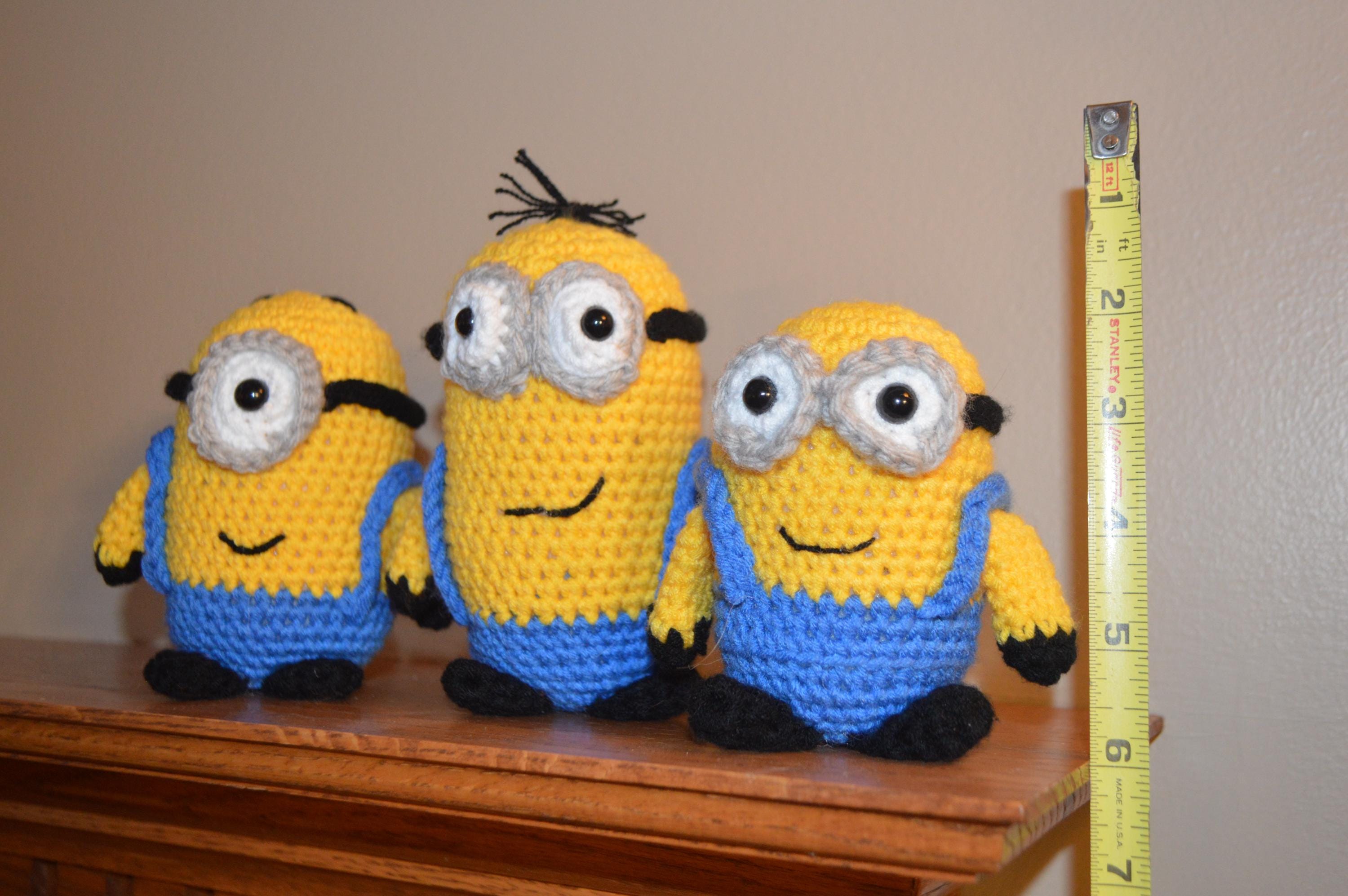 Mini Minions Crochet Pattern - Minions, Bob, Kevin, Stuart - Etsy