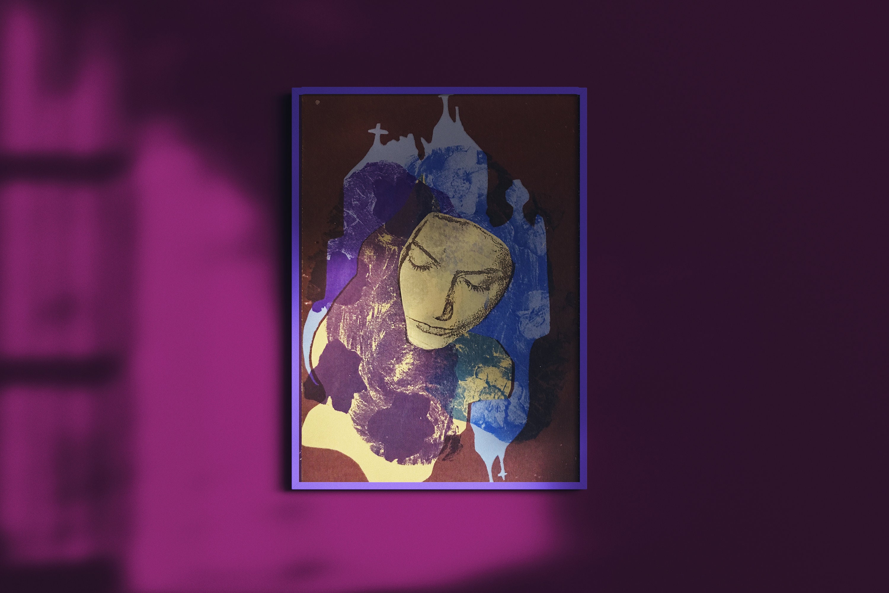 Rapunzel Castle Art, Gothic Fairytale Screenprint, Gifts for the Home ...