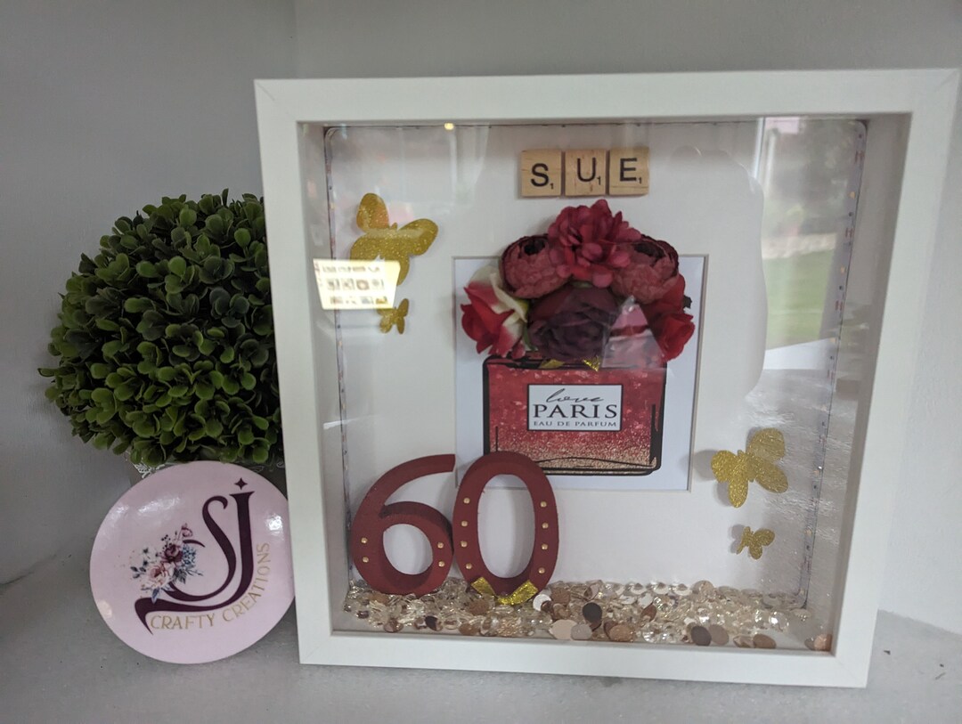 Personalised 60th Birthday Frame Red Flowers Gift Ideas - Etsy