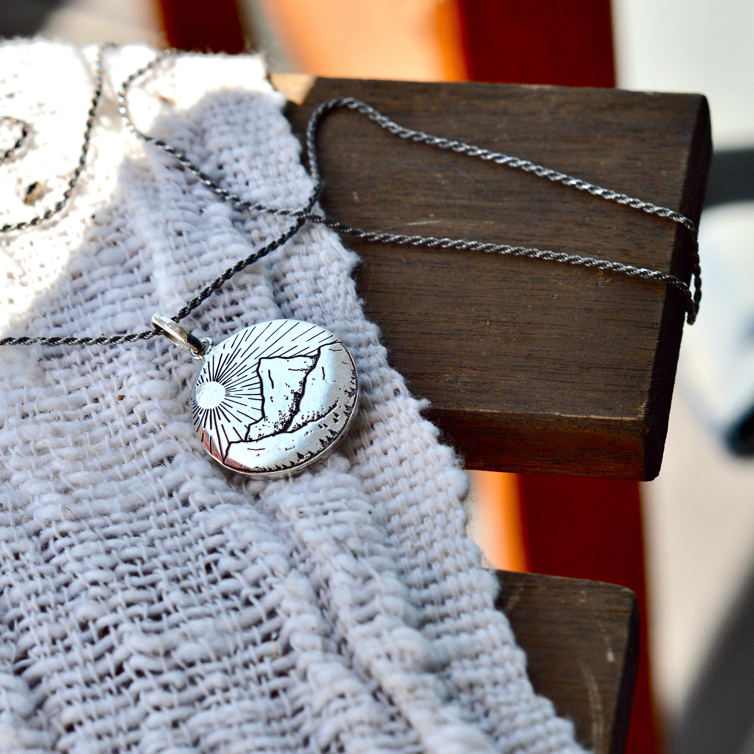 Cool Men's Jewellery Serenity Pendant With Chain - Etsy UK