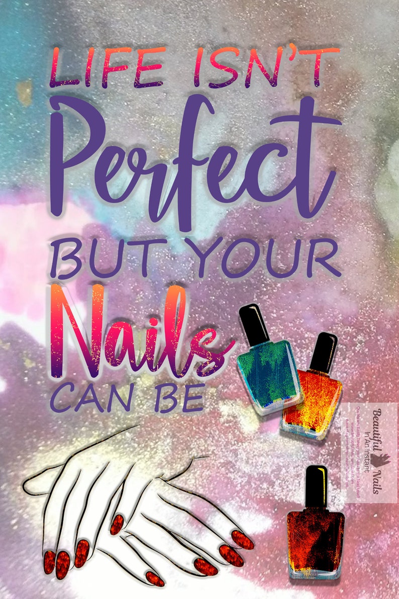 Nail Salon Printable Nail Tech Wall Art Manicurist Printable - Etsy