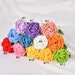 4/6pack Crochet Gradient Rose Flowers for Home Deco Handmade - Etsy