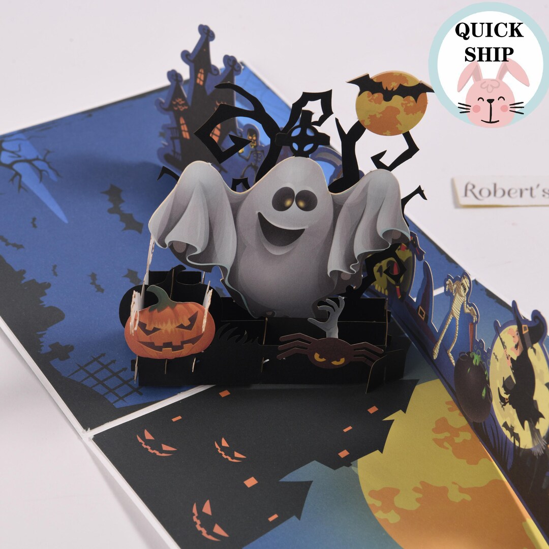 Halloween Pumpkin Card, Carved Pumpkin, Halloween Greeting Cards,trick ...