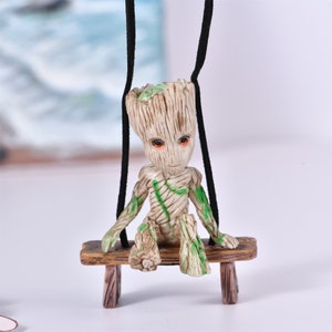 Acrobatic Clown/groot Tree Man Car Ornaments,rearview Mirror Pendant ...
