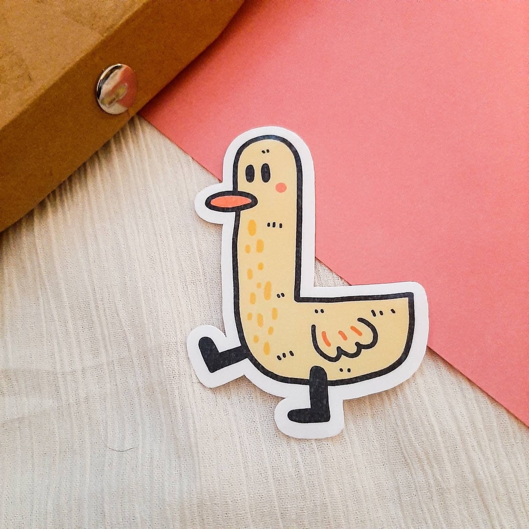 Duck Sticker for Laptop, Duckling Sticker for Notebook, Bird Lover Gift ...