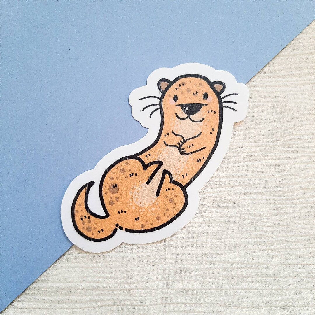 Otter Stickers Cute Eclectic Sticker for Laptop Animal - Etsy