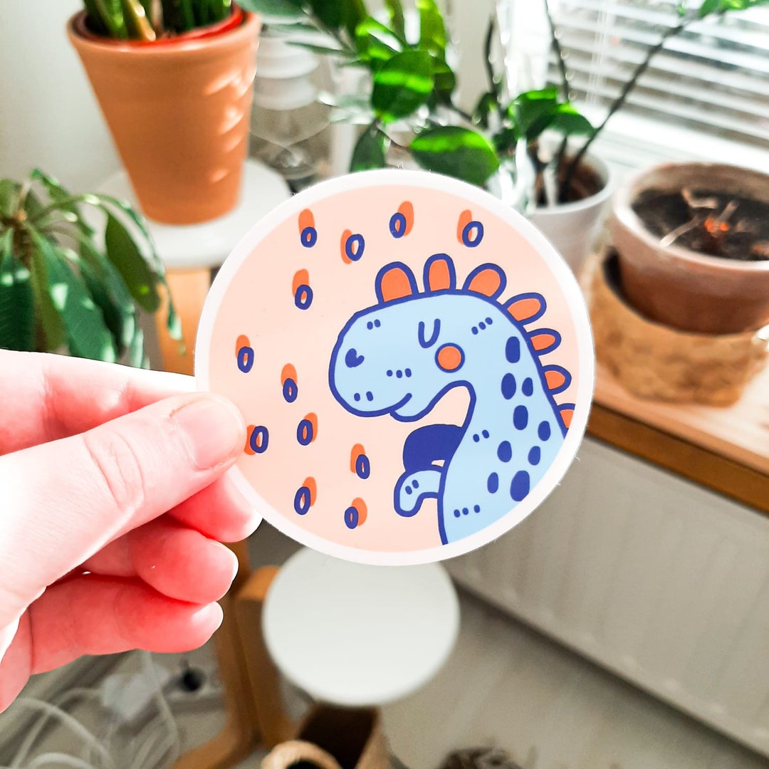 T Rex Sticker Funny, Dinosaur Stickers for Kids Water Bottle, Dinosaur ...