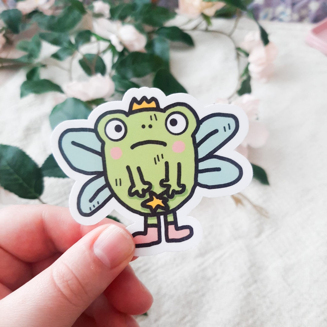 Funny Frog Sticker for Laptop, Cute Animal Stickers for Phone Case ...