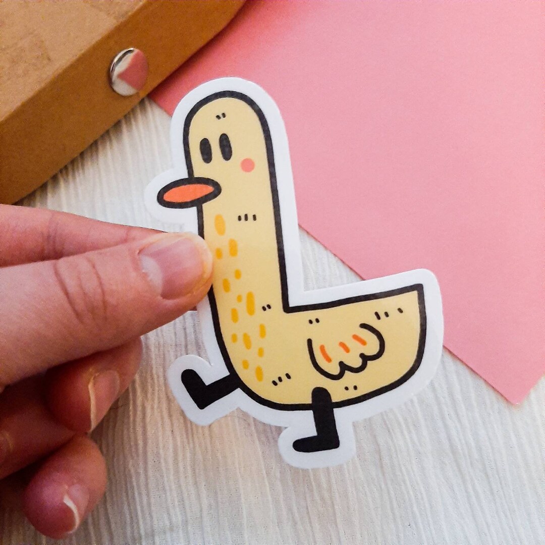 Duck Sticker for Water Bottle, Duckling Stickers for Teenage Girl, Bird ...