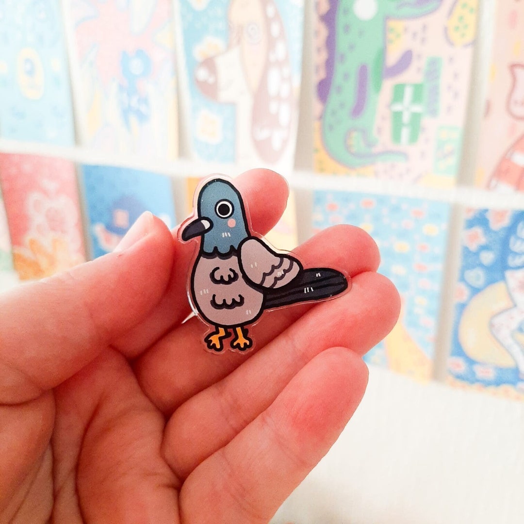 Pigeon Pin for Backpack, Pigeon Gift for Her, Party Favors for Adults ...